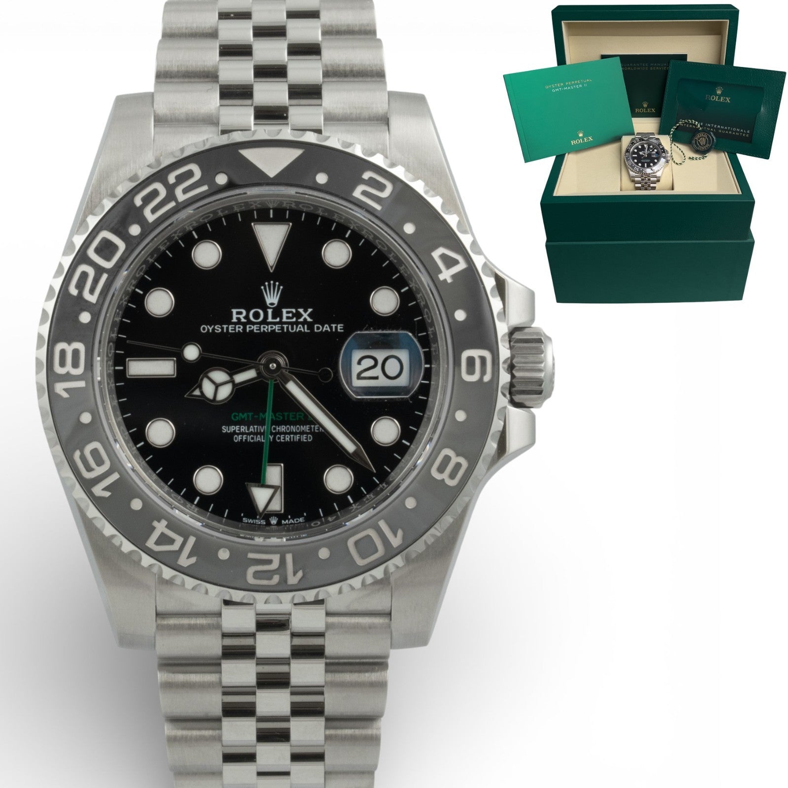2025 Rolex GMT-Master II BRUCE WAYNE 126710 GRNR Steel JUBILEE 40mm BO ...