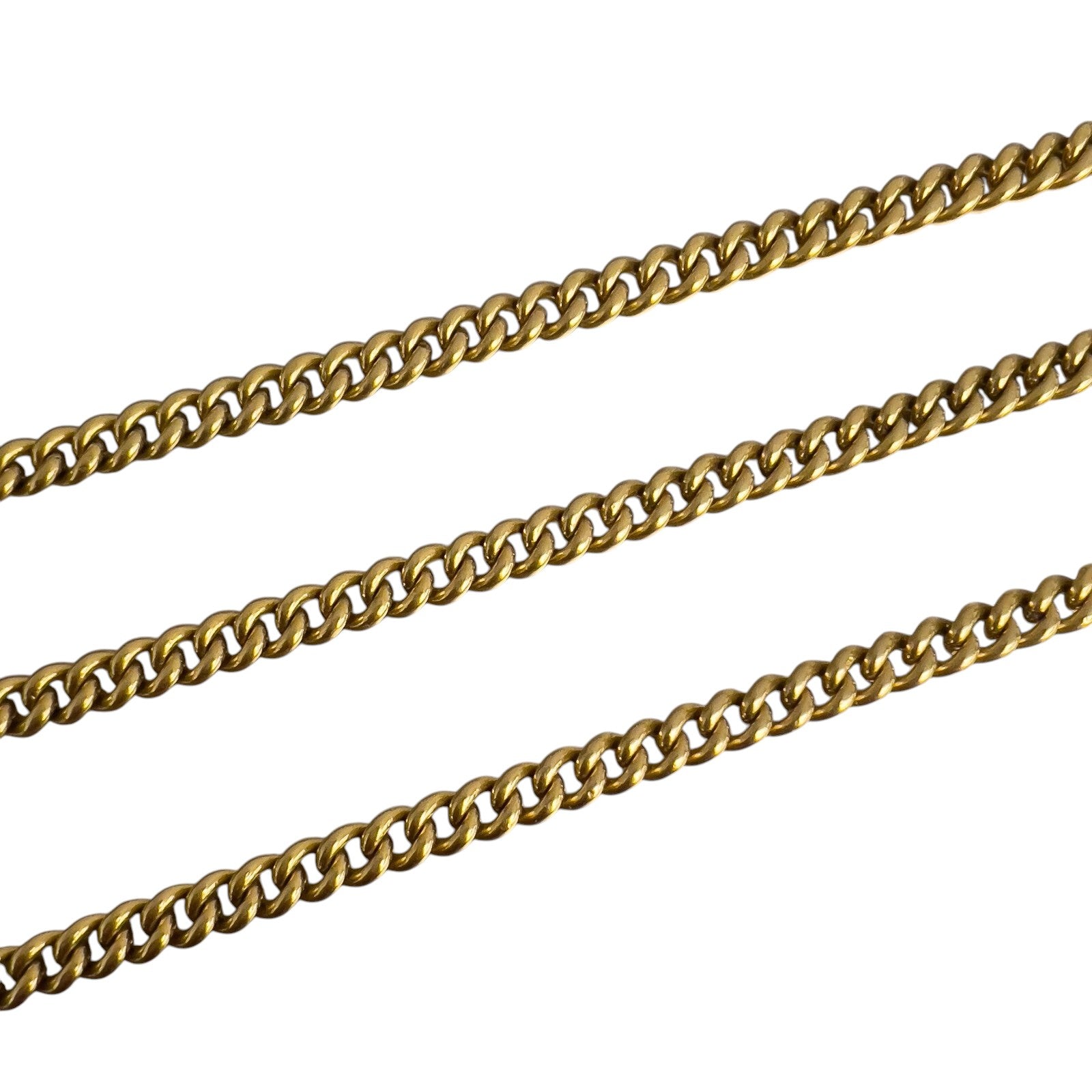 Vintage 800 19k Yellow Gold Curb Link 5.50mm Chain Necklace 24" 78.2g ...